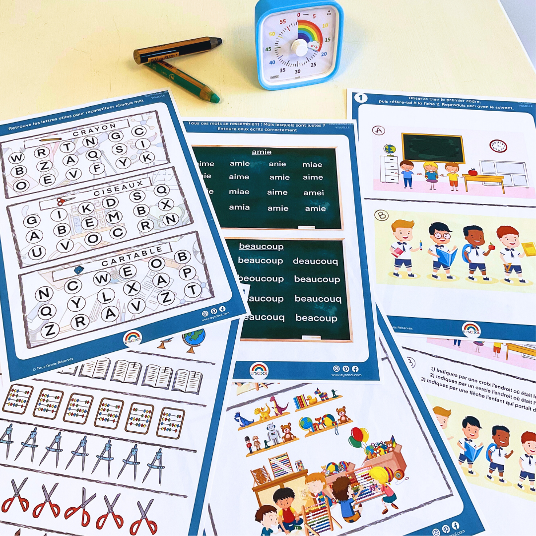 Pack d'activités - Rentrée scolaire (GSM et CP) – Eyscool
